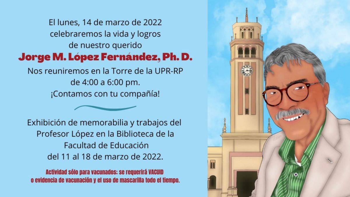 Celebrating Dr. Jorge M. López Fernández' life. – Department of Mathematics