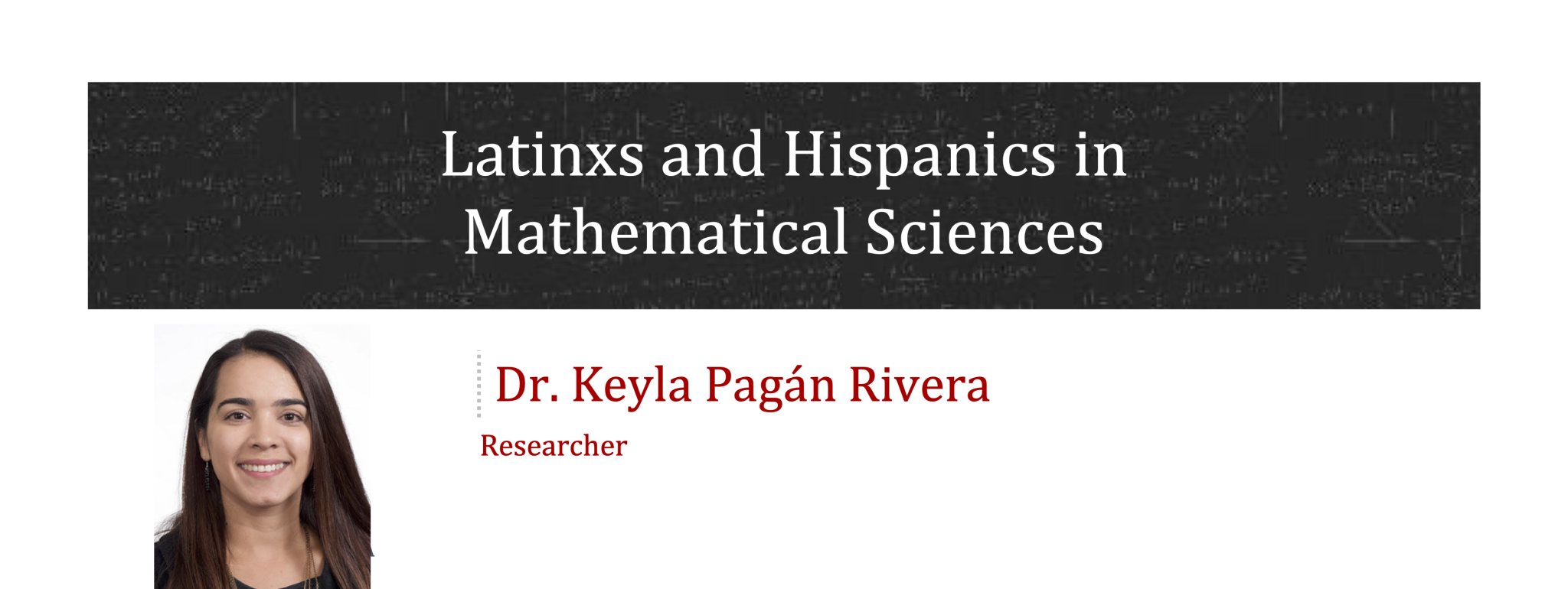Alumni Keyla Pagán Rivera, M.S. in Mathematics 2011 – Department of ...